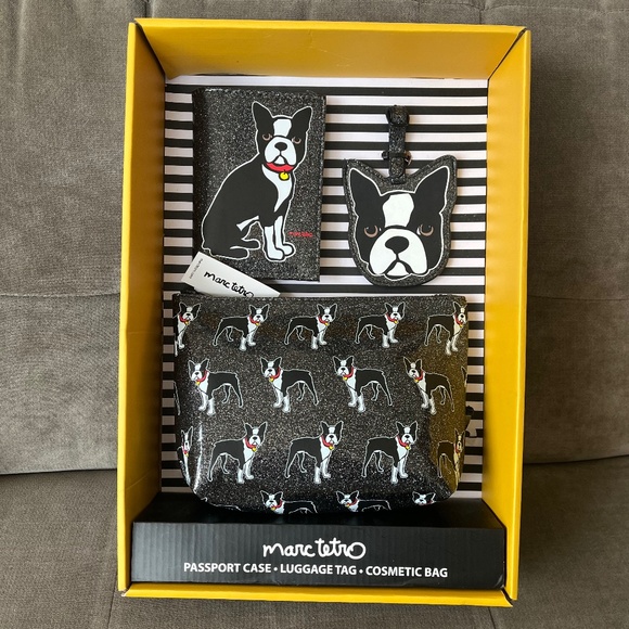Marc Tetro | Accessories | Boston Terrier 3 Piece Travel Set By Marc ...